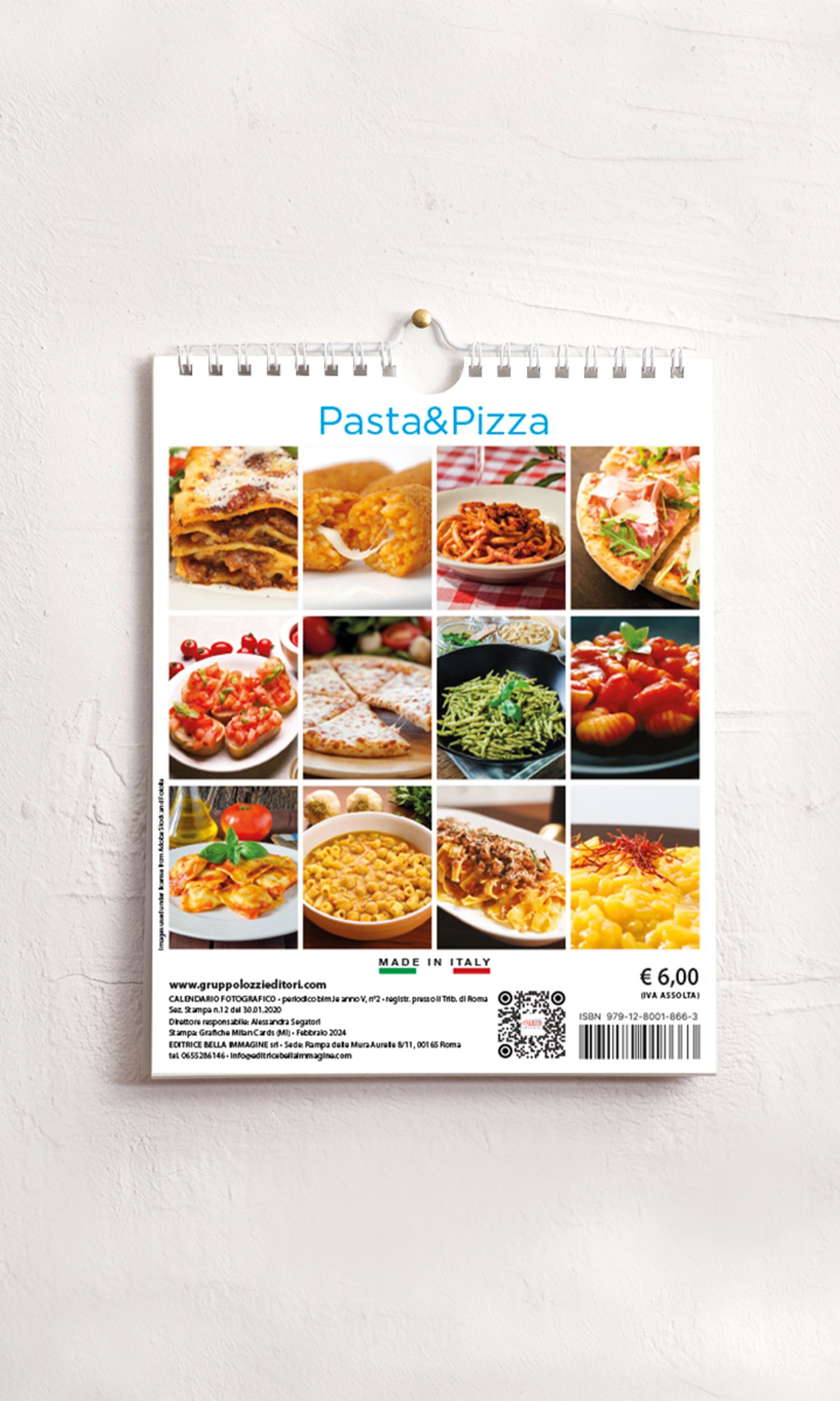 Calendario medio Pasta&Pizza 9791280018663 - Gruppo Lozzi Editori